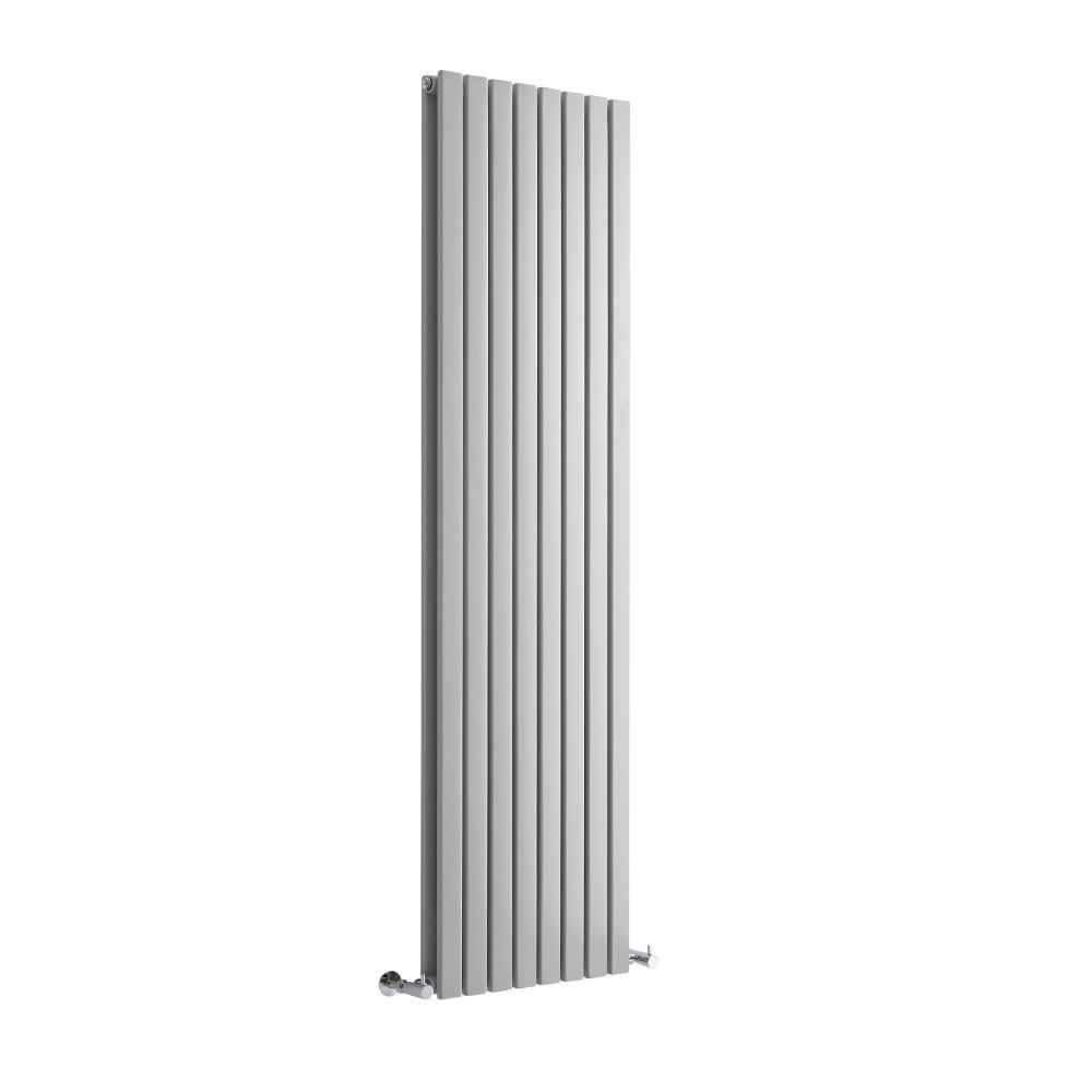 Milano Capri - Light Grey Flat Panel Vertical Designer Radiator ...