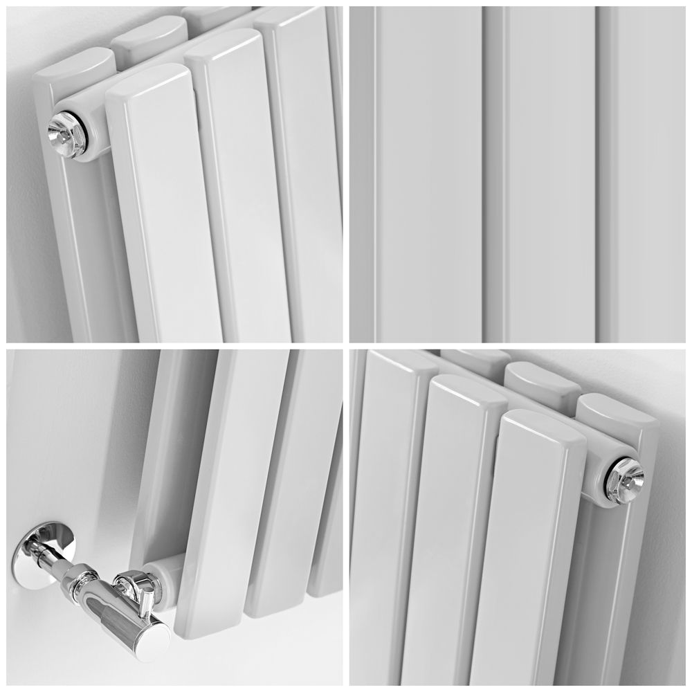 Milano Capri - Light Grey Flat Panel Vertical Designer Radiator ...