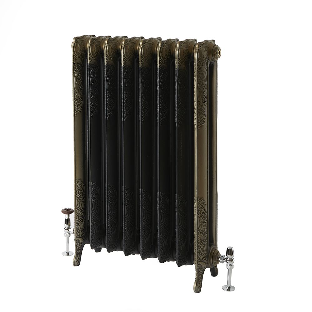 Milano Beatrix - 2 Column Cast Iron Radiator - 950mm Tall - Natural ...