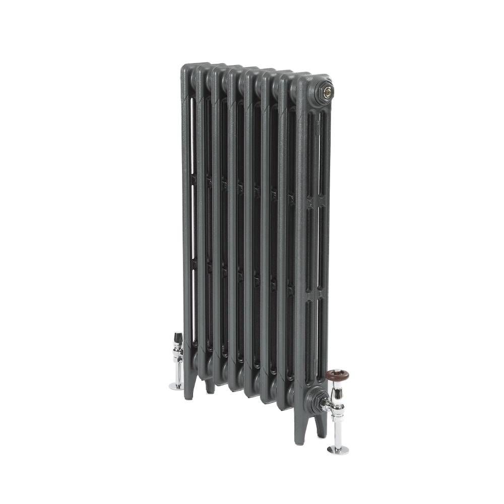 Milano Mercury - Cast Iron Radiator - 860mm Tall - Antique Silver ...
