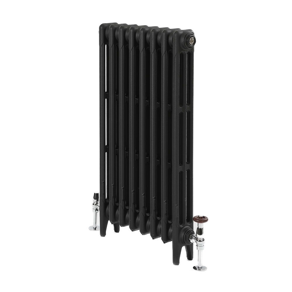Milano Mercury - Cast Iron Radiator - 660mm Tall - Slate Black ...