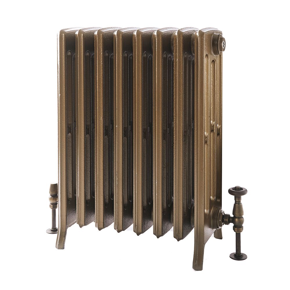 Milano Isabel - 4 Column Cast Iron Radiator - 660mm Tall - Burnt Gold ...