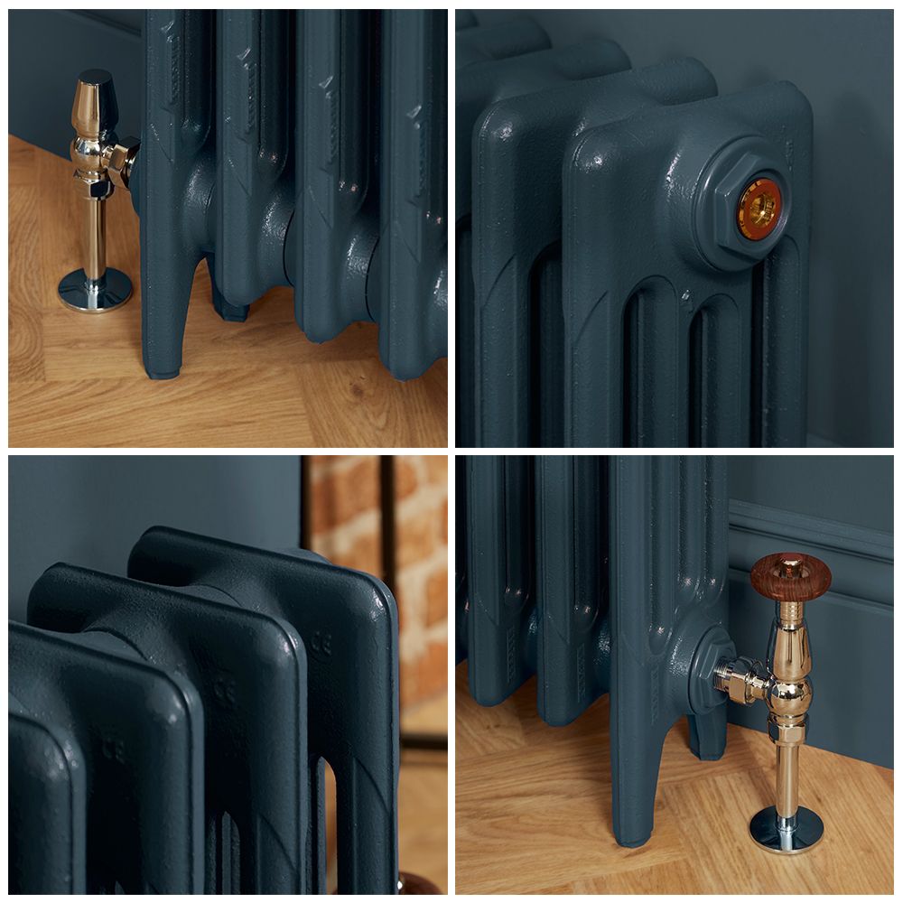 Milano Mercury - 4 Column Cast Iron Radiator - 760mm Tall - Farrow ...