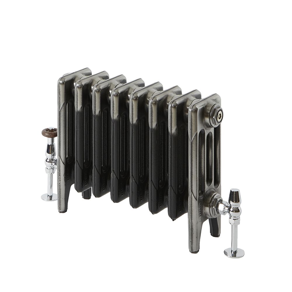 Milano Mercury - 4 Column Cast Iron Radiator - 360mm Tall - Full Polish ...