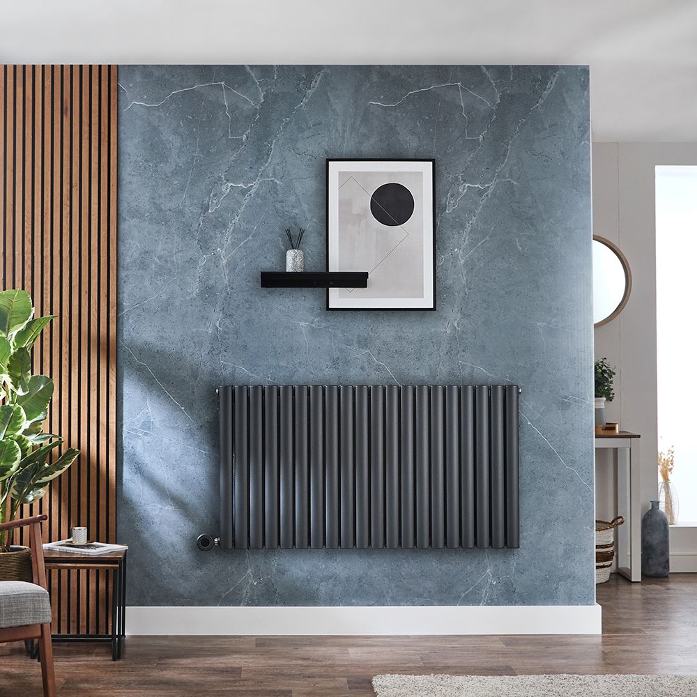 Milano x ECOSO Aruba Electric - Anthracite Horizontal Designer Radiator ...