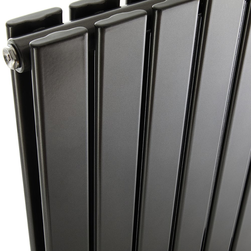 Milano Alpha - Flat Panel Vertical Designer Radiator - Metallic Custom ...