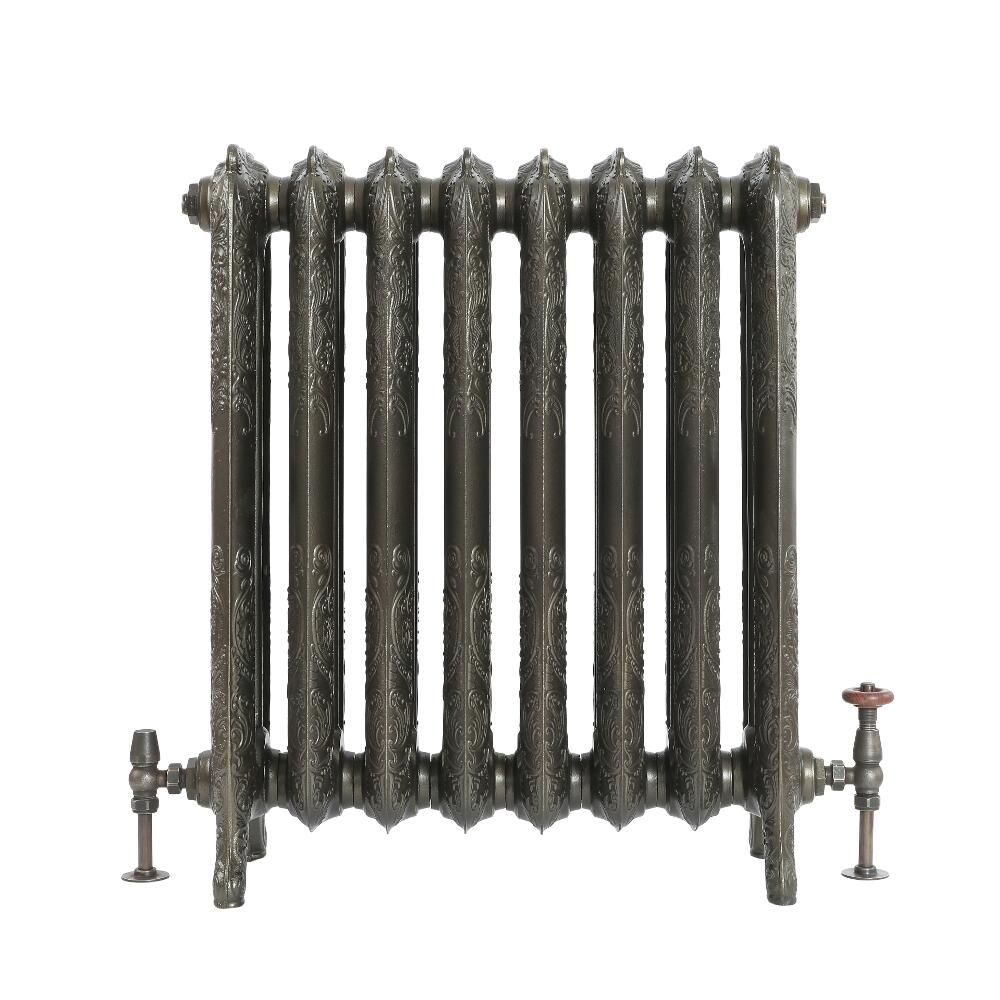 Milano Beatrix - Ornate Cast Iron Radiator - 768mm Tall - Antique Brass ...