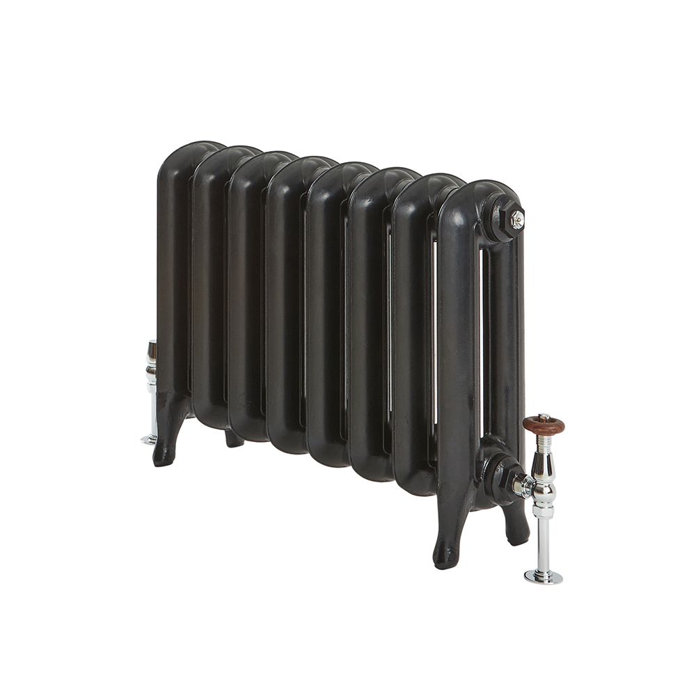 Milano Tamara - Oval Column Cast Iron Radiator - 560mm Tall - Black ...