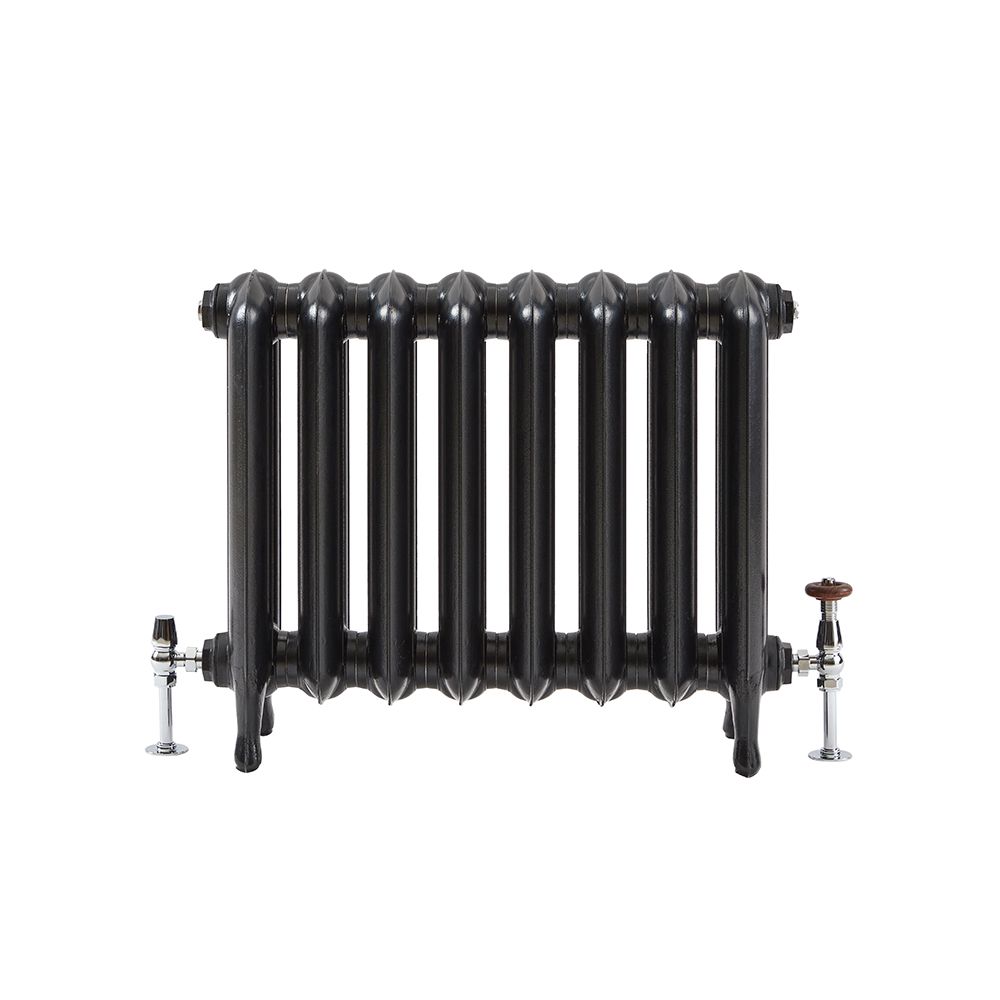 Milano Tamara - Oval Column Cast Iron Radiator - 560mm Tall - Black ...