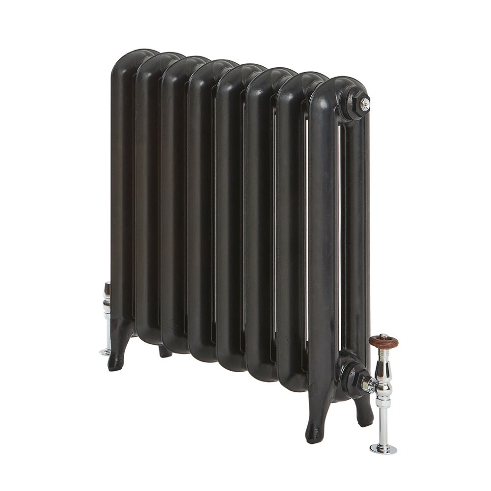 Milano Tamara - Oval Column Cast Iron Radiator - 760mm Tall - Black ...