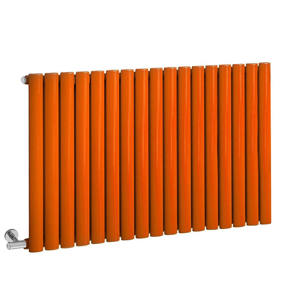Milano Aruba Electric - Sunset Orange Horizontal Designer Radiator ...