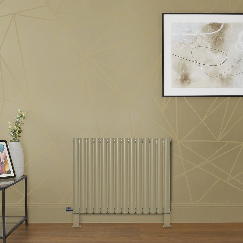 Milano Aruba Electric - Elk Brown Horizontal Designer Radiator - 635mm ...