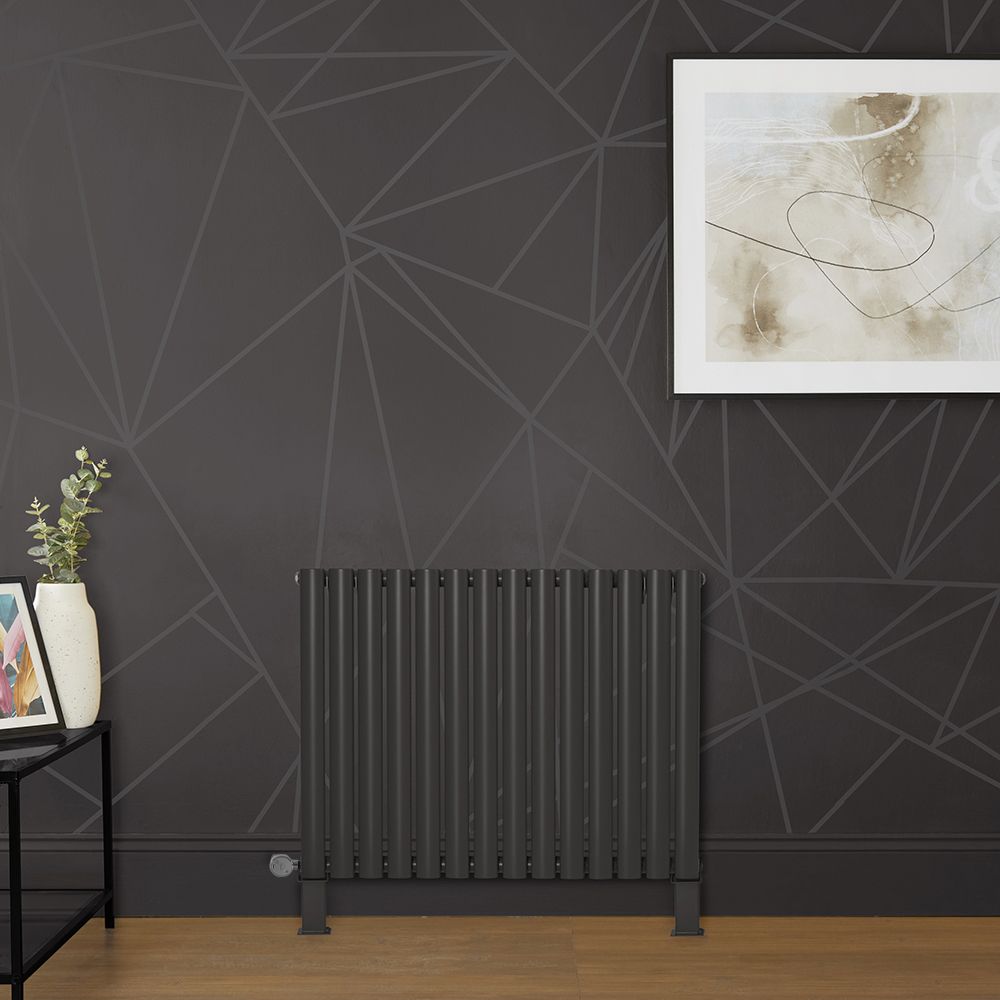 Milano Aruba Electric - Carbon Grey Horizontal Designer Radiator ...
