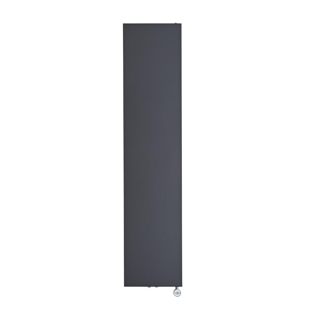 Milano Riso Electric - Anthracite Flat Panel Vertical Designer Radiator ...