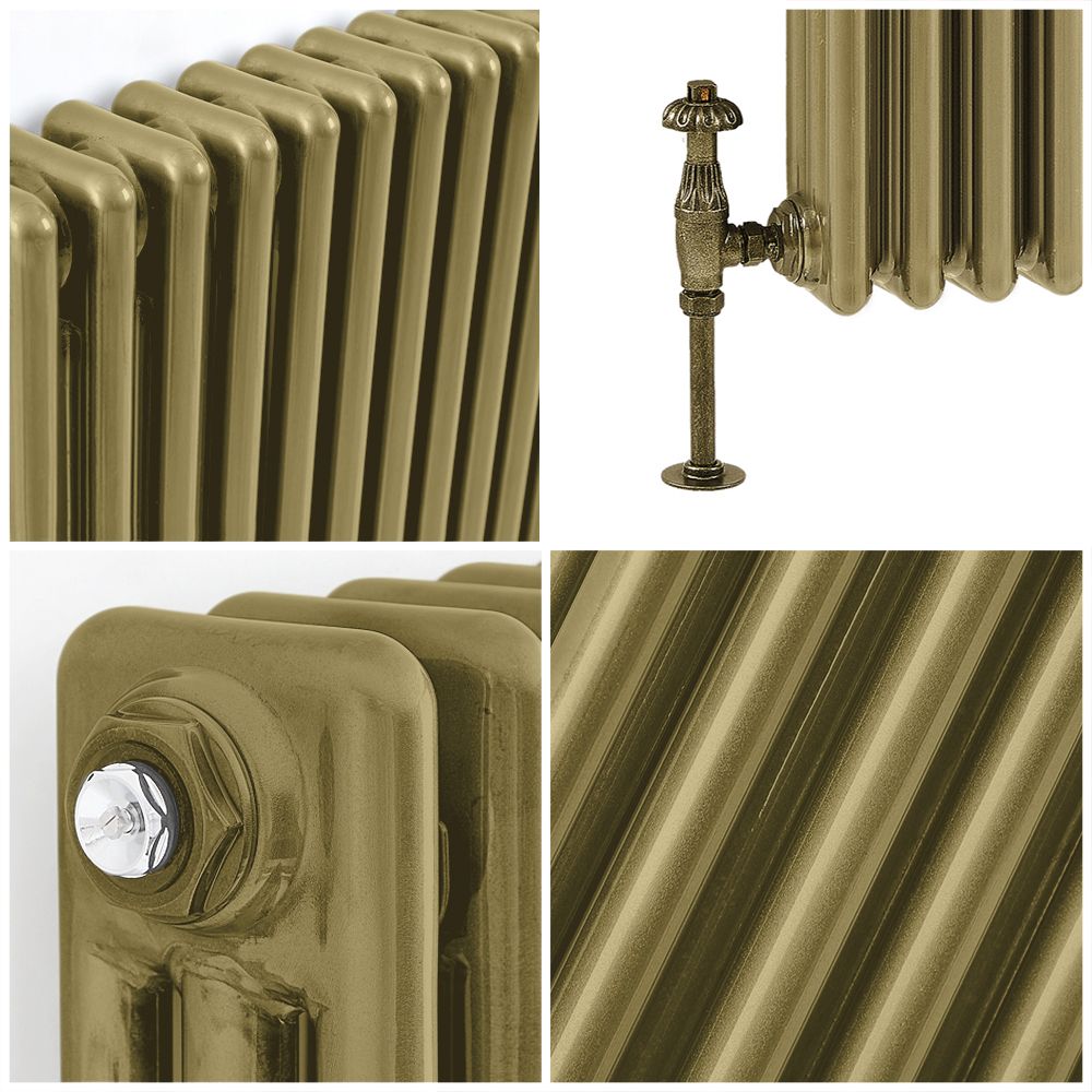 Milano Windsor - Natural Brass 1800mm Vertical Traditional Column ...