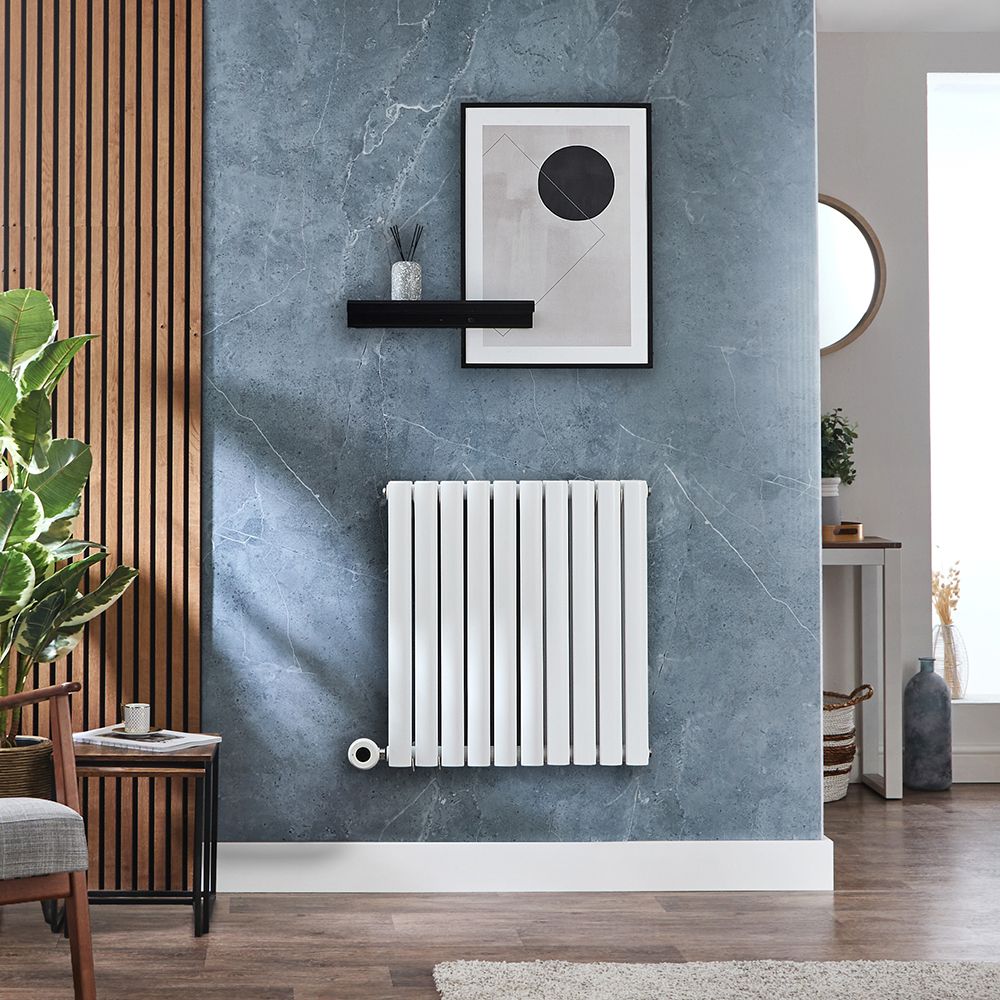Milano x ECOSO Aruba - Electric White Horizontal Designer Radiator ...