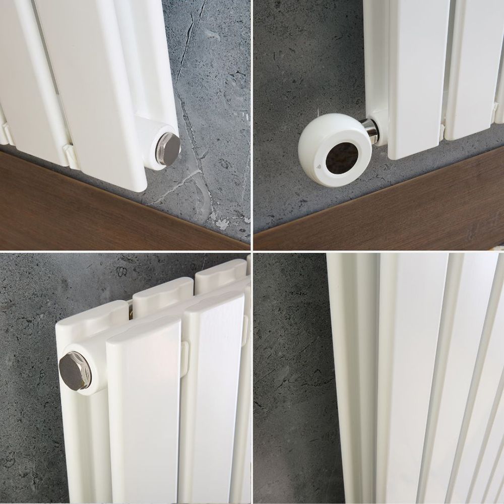 Milano x ECOSO Alpha - Electric White Horizontal Designer Radiator ...