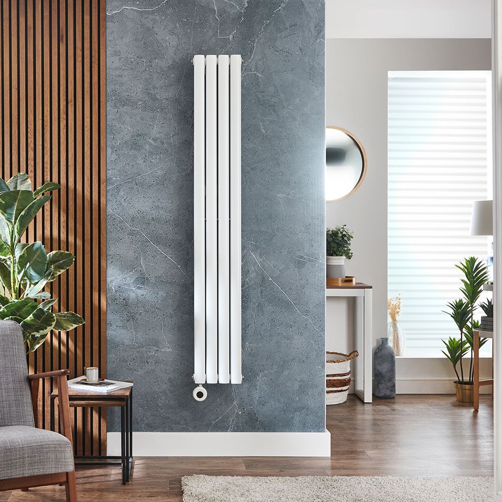 Milano x ECOSO Aruba - Electric White Vertical Designer Radiator ...