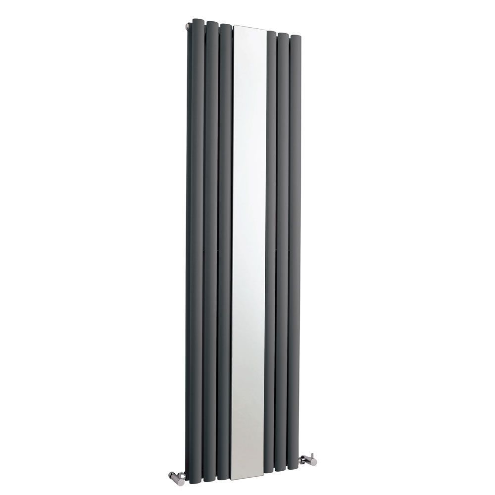 Milano Aruba - Vertical Designer Radiator with Mirror - 1800mm x 499mm ...