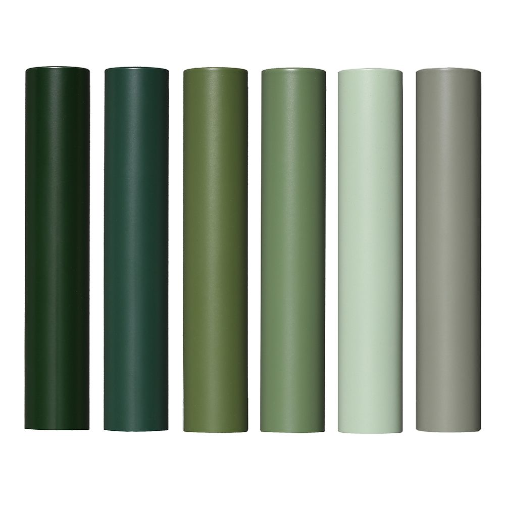 Milano - Coloured Radiator Sample Box - A Selection of Green Finishes