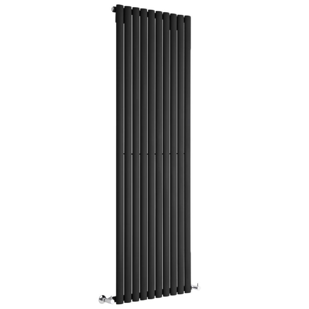 Milano Aruba - Black Vertical Designer Radiator 1780mm x 590mm (Single ...
