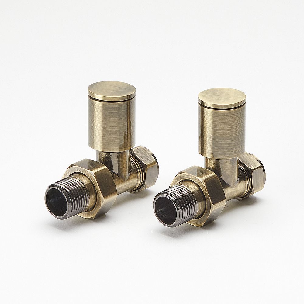 Milano - Straight Radiator Valves - Choice of Finish