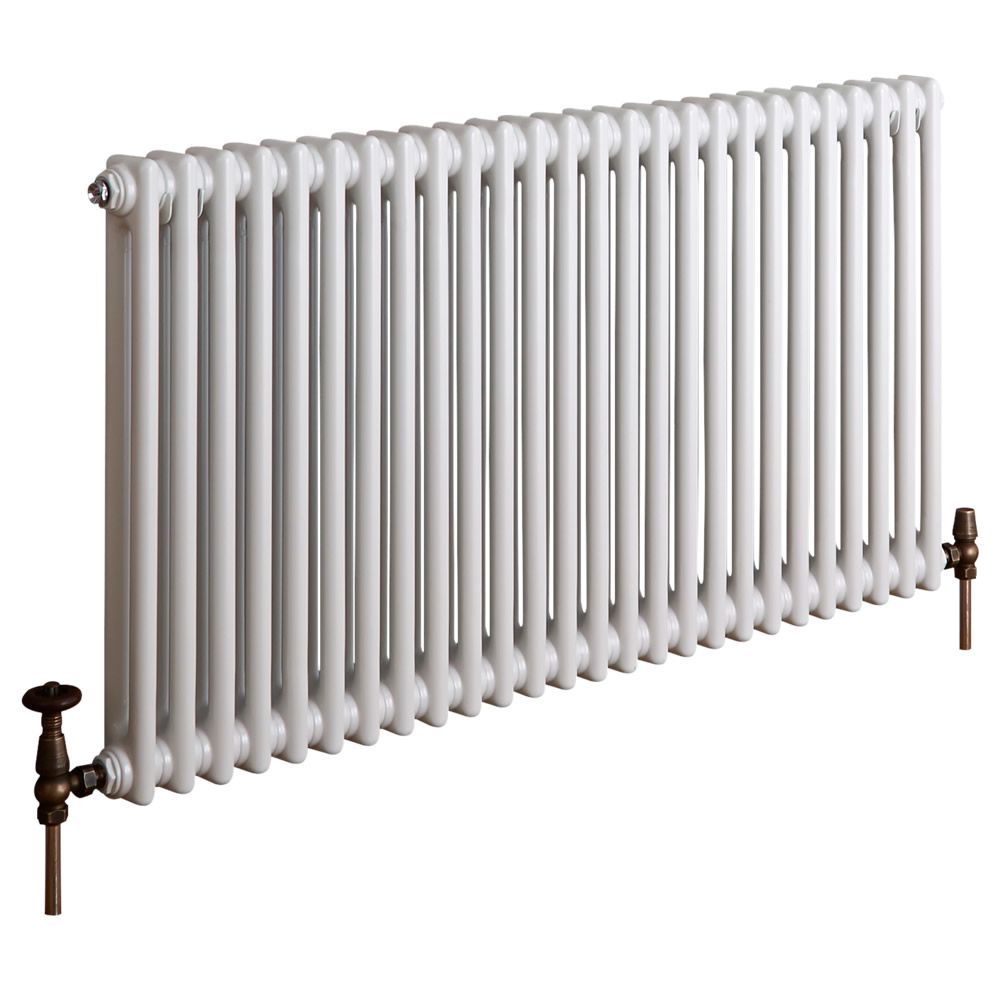 Milano Windsor - White Traditional Horizontal Double Column Radiator ...