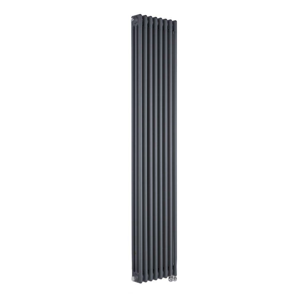 Milano Windsor - Anthracite Traditional Vertical Electric Triple Column ...