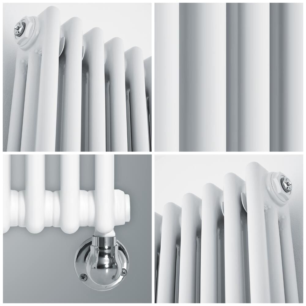 Milano Windsor - White Traditional Vertical Electric Triple Column ...