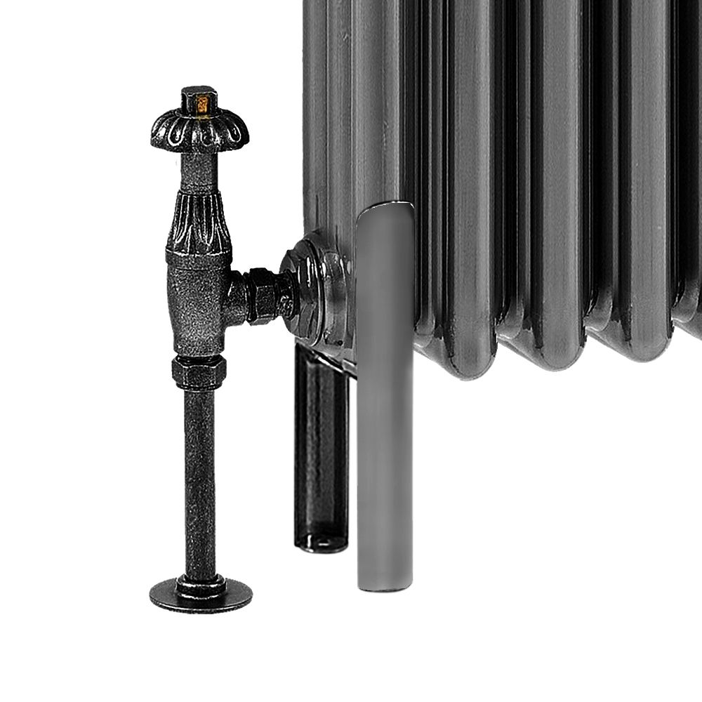 Milano Windsor - Traditional 3 Column Radiator Feet - Pewter