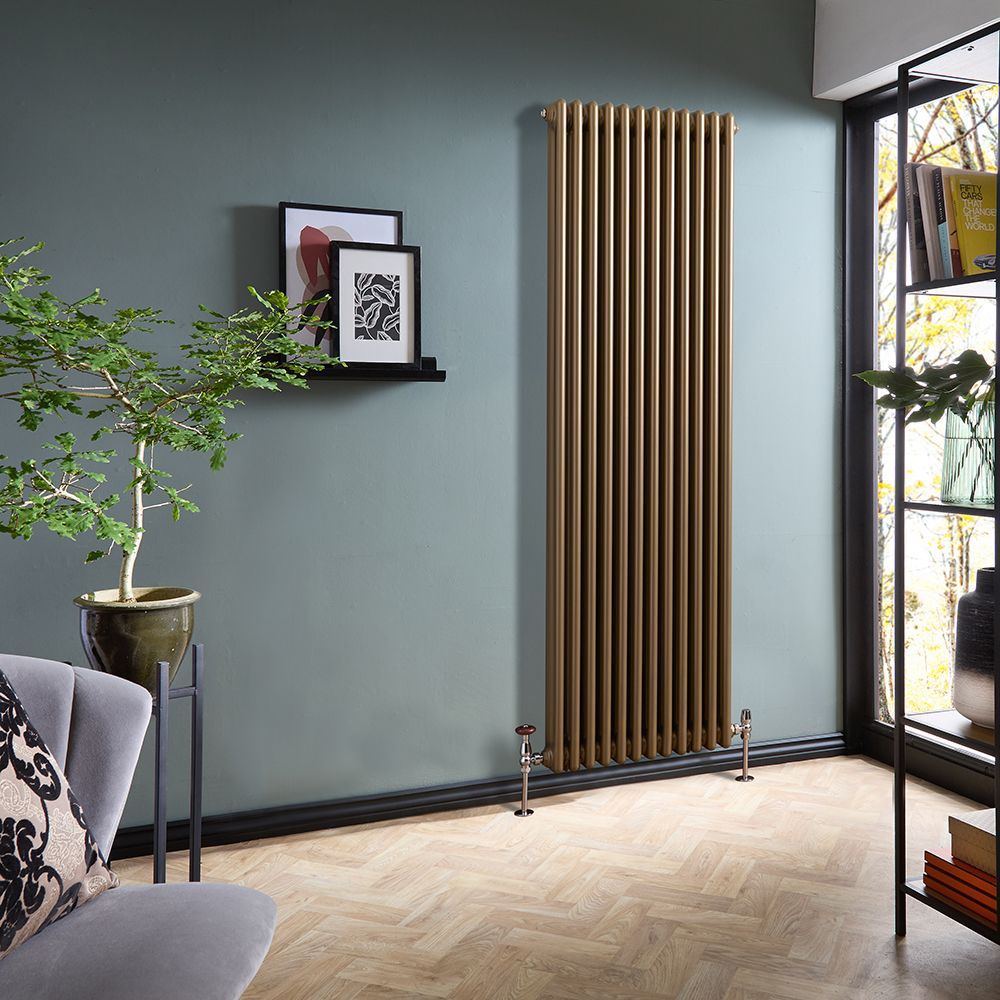 Milano Windsor - Metallic Bronze Traditional Vertical Double Column ...
