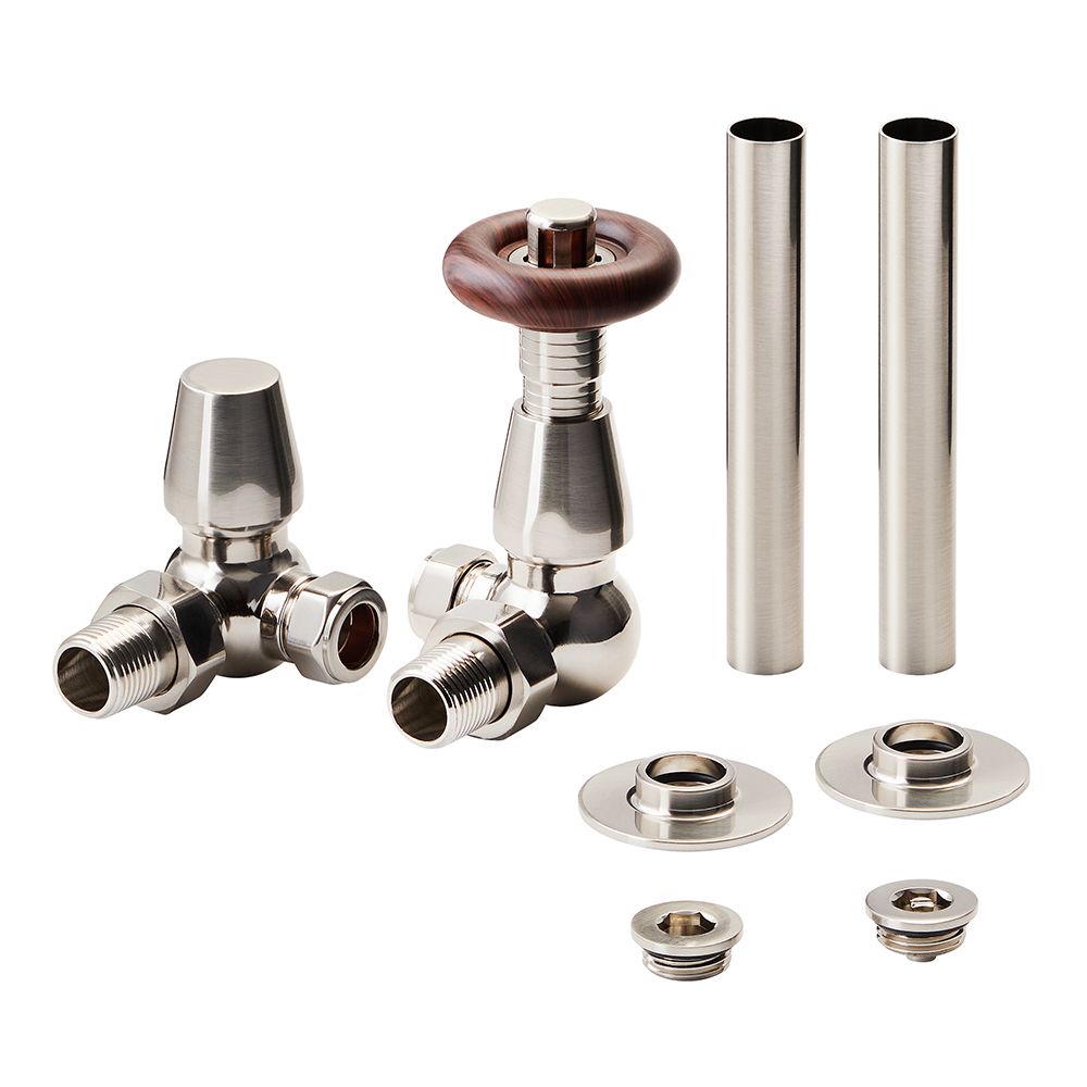 Milano Windsor - Traditional Thermostatic Corner Radiator Valve and ...