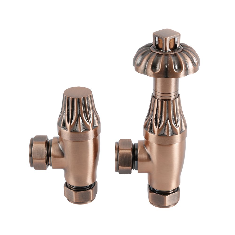 Milano Windsor - Antique Copper Thermostatic Antique Style Angled ...