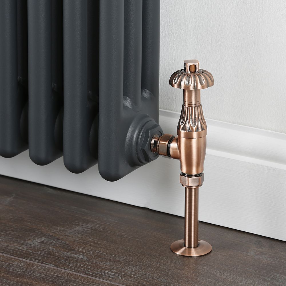 Milano Windsor - Antique Copper Thermostatic Antique Style Angled ...