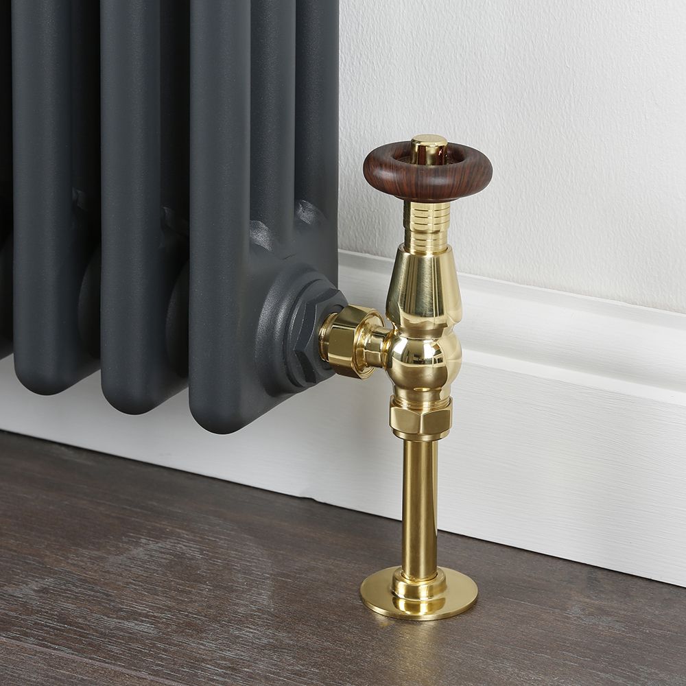 Milano Windsor - Polished Brass Traditional Thermostatic Angled ...