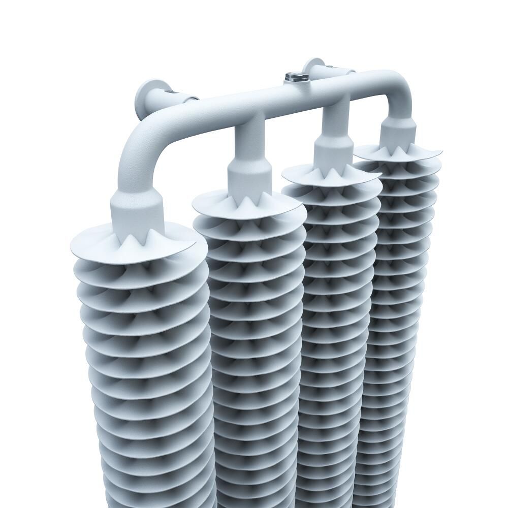 Terma Ribbon - Silver Matt Vertical Designer Radiator 1720mm x 390mm