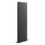 Milano Aruba - Black Vertical Designer Radiator 1780mm x 472mm (Single ...