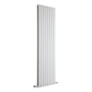 Milano Alpha - Chrome Vertical Flat Panel Designer Radiator 1800mm x ...