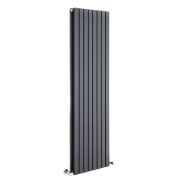 Milano Aruba - Black Vertical Designer Radiator 1780mm x 590mm (Single ...