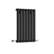 Milano Aruba - Black Horizontal Designer Double Radiator 635mm x 1180mm