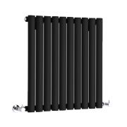 Milano Aruba - Black Horizontal Designer Double Radiator 635mm x 1180mm