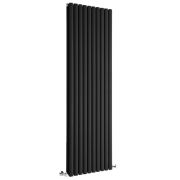 Milano Aruba - Black Vertical Designer Radiator 1780mm x 590mm (Single ...